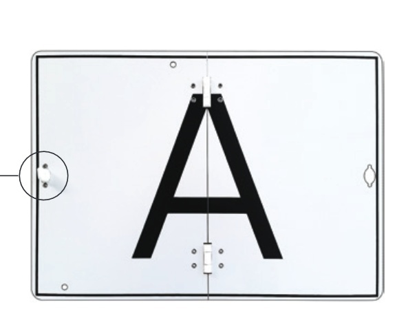 Placa aluminiu litera ,, A " - PLIABILA DIN INOX