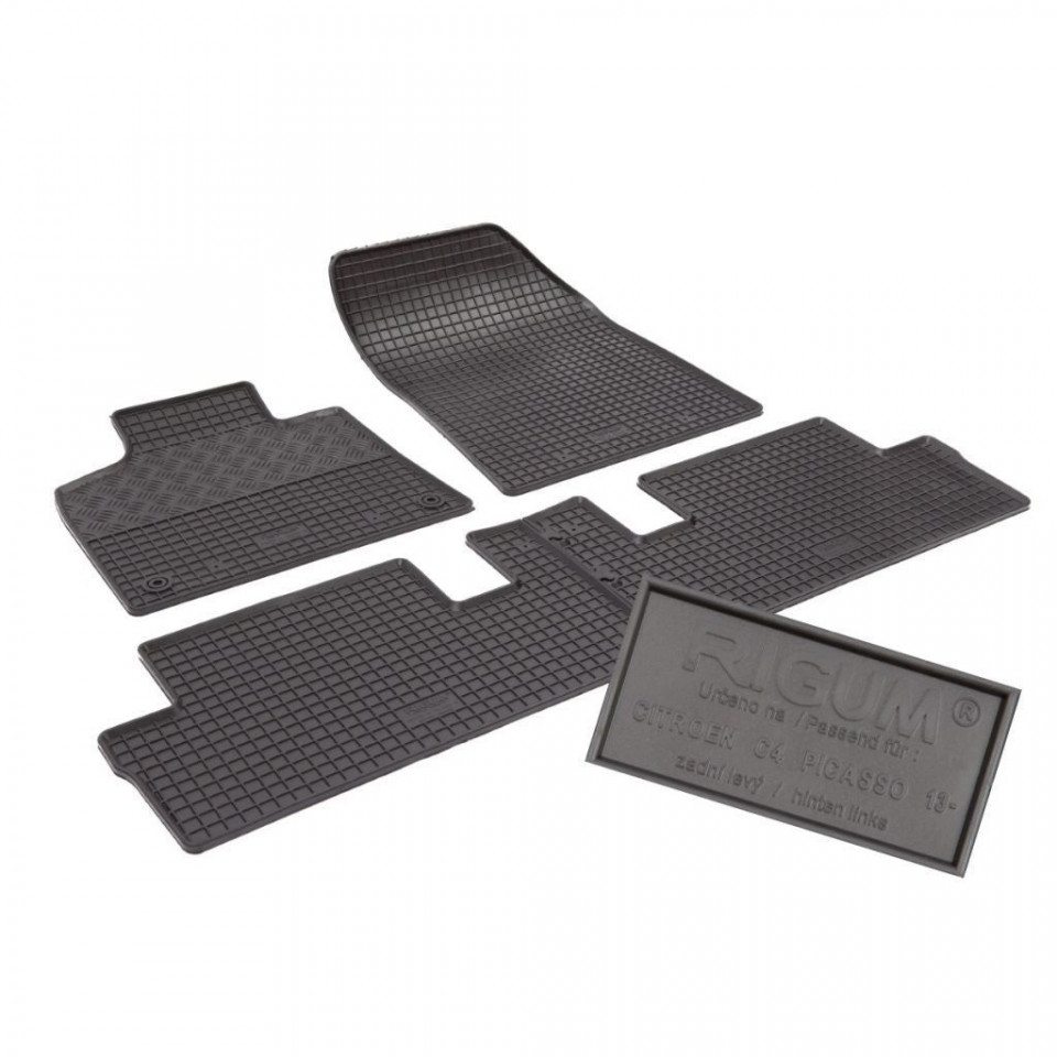 Covorase auto cauciuc Citroen C4 Picasso II 2013-2020, 5 locuri, RIGUM Covorase auto cauciuc Citroen C4 Picasso II 2013-2020, 5 locuri, RIGUM