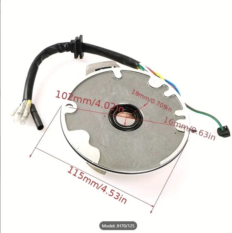 Stator 80-110-125cc (5 fire, 2 bobine, cu platou si senzor scanteie)