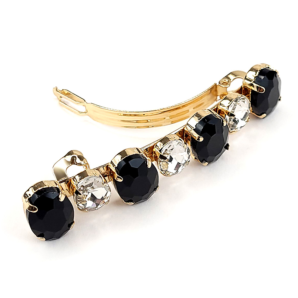 Agrafa de Par Metalica cu Pietre Mari 'Bright and Shining'
