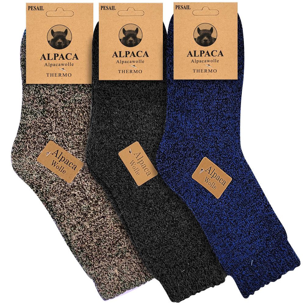 Sosete Calduroase din Lana pentru Barbati Set 3 Perechi Model 'Strong ...