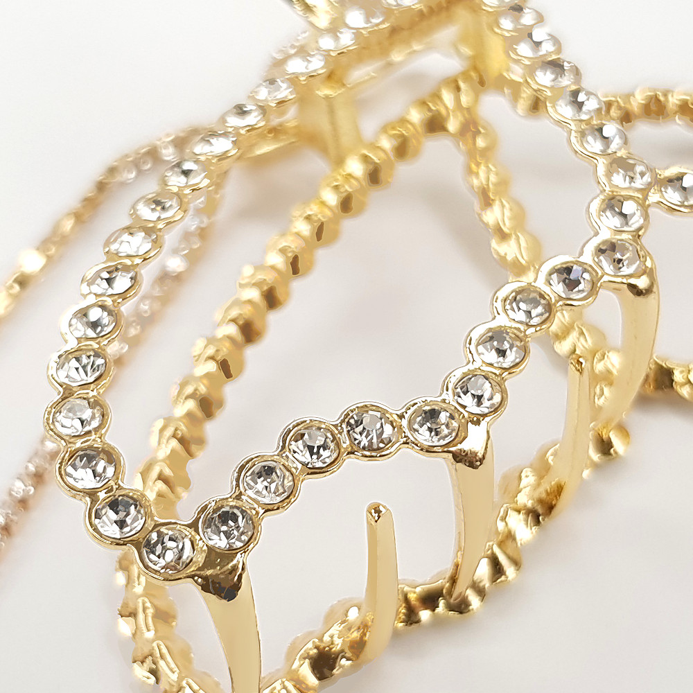 Clema de Par Metalica cu Lantisor Model Golden Butterfly