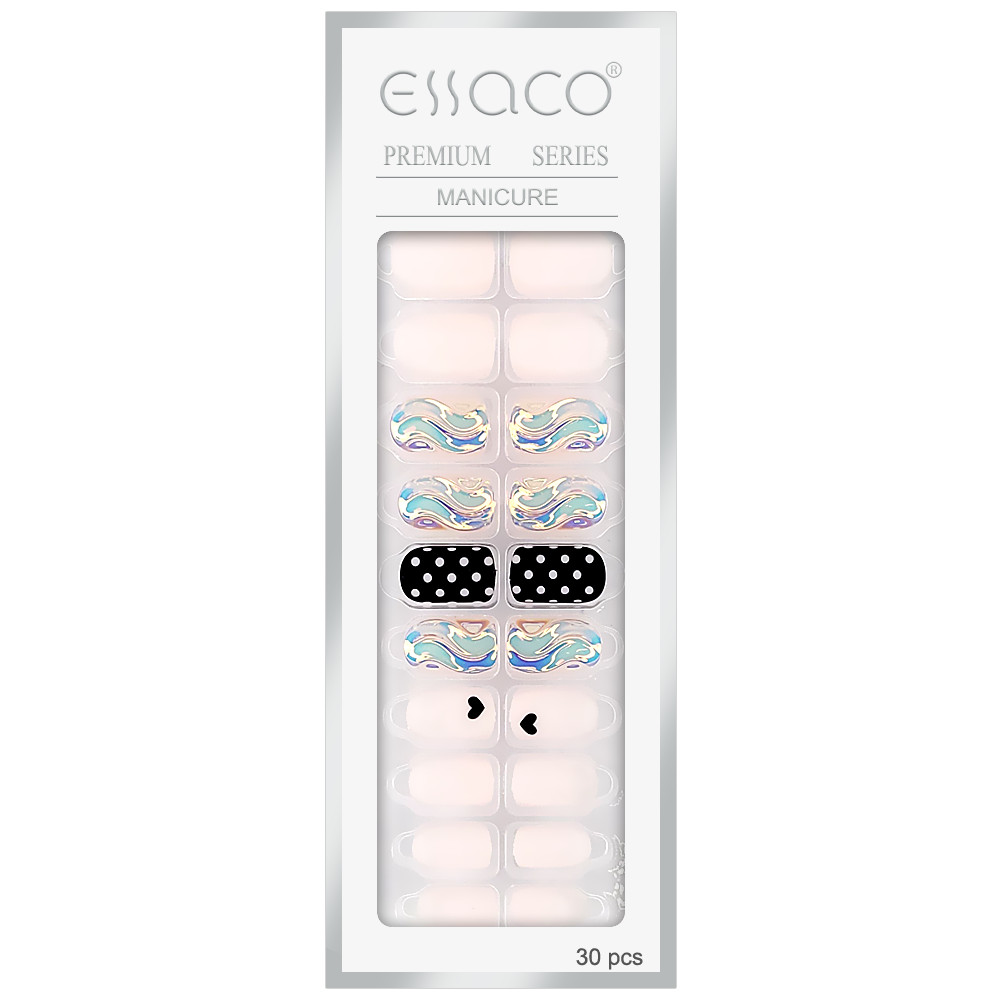 Set 30 Unghii Reutilizabile cu Manichiura Instant, 'Tridimensional ...