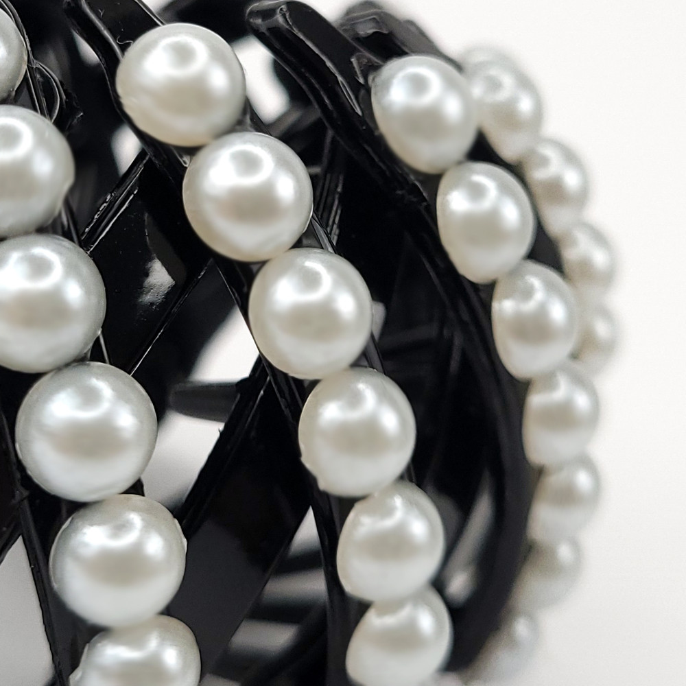 Agrafa de Păr Extensibila cu Perle, Model 'Deep Treasures'