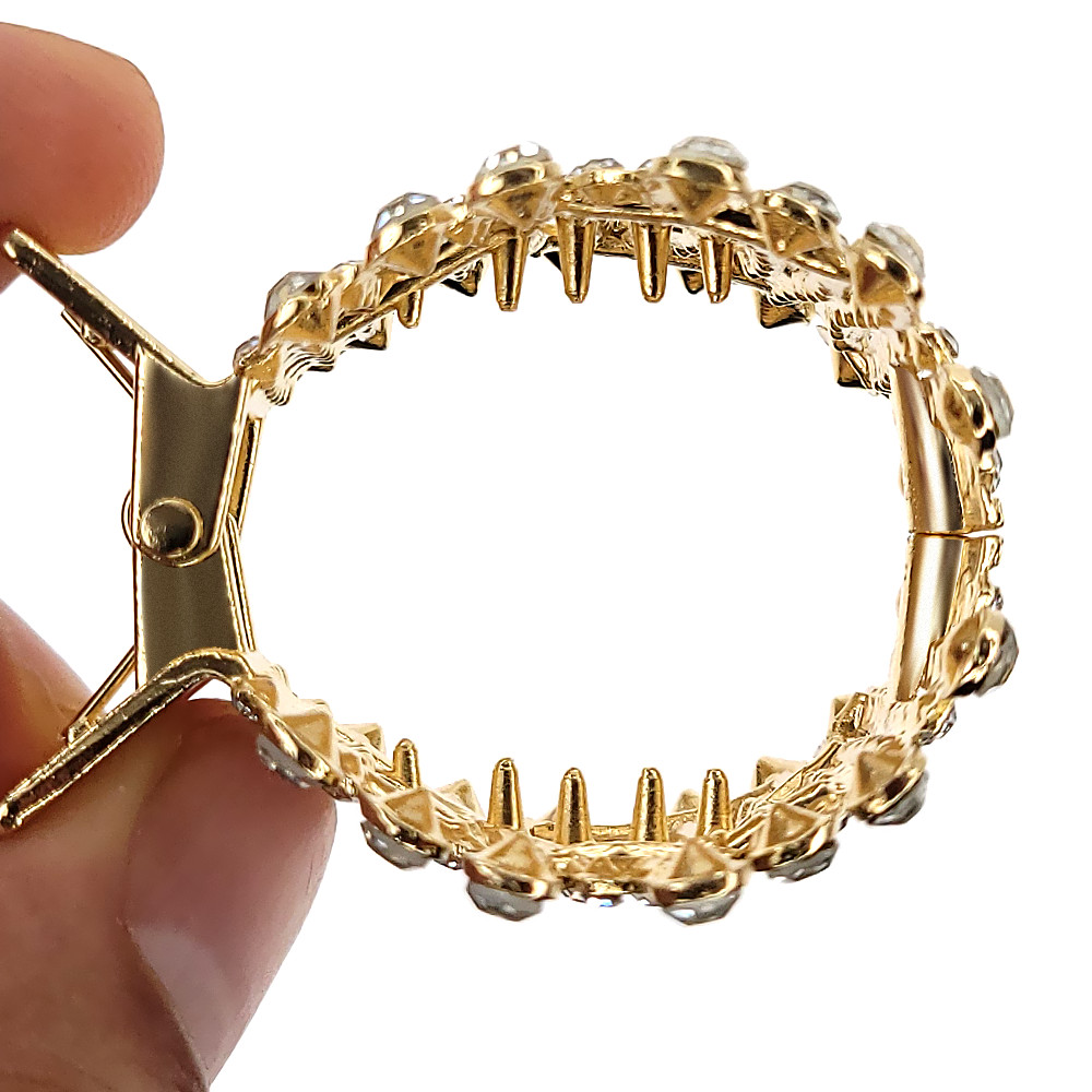 Clema Tip Inel cu Strasuri pentru Par Coada de Cal Model 'Ponytail'