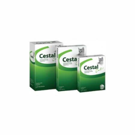 Antiparazitar intern pentru pisici Cestal 8tab/cut