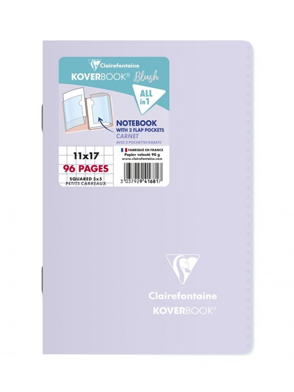 Caiet Kover book 11X17cm 48 file 90g matematica Clairefontaine 941681C