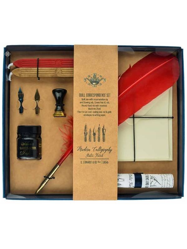 Set caligrafie Quill correspondence cu pana Manuscript MSH445QCS