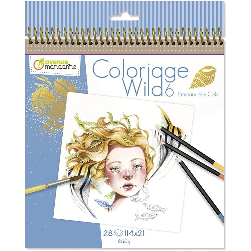 Carte de colorat Wild6 28 file Avenue Mandarine GY124C