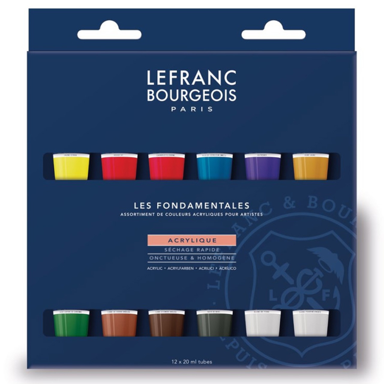Culori acrilice fine set 12X20 ml Lefranc & Bourgeois 300341