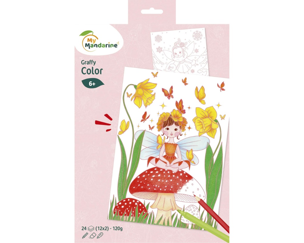 Carte de Colorat Graffy Color Model Zana My Mandarine