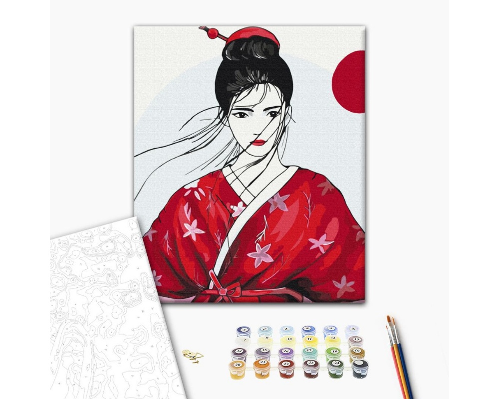 Set Pictura pe Numere Model Geisha BS53798