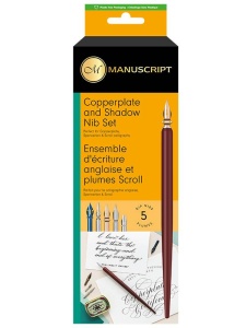 Set caligrafie Copperplate and shadow Manuscript MDP2057
