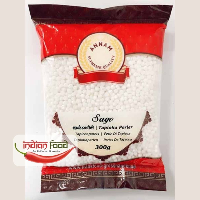 Annam Tapioca Sabudana Medium (Perlute Tapioca Mediu) 250g