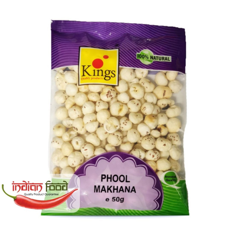 Kings Phool Makhana (Seminte de Lotus Coapte ) 50g