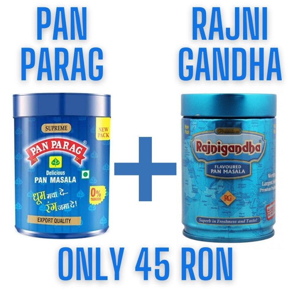PAN PARAG PAN MASALA 100G + RAJNIGANDHA PAN MASALA 100g