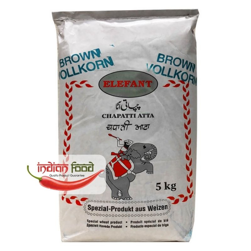 ELEPHANT ATTA FLOUR BROWN 5KG