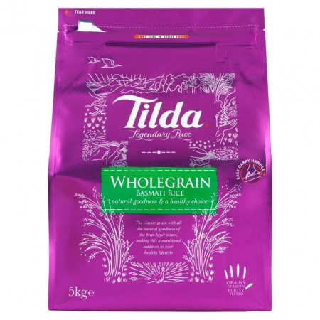 Tilda Basmati Rice Brown Orez Basmati Integral Brun 5kg
