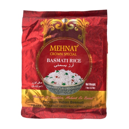 Mehnat Crown Basmati Rice Orez Basmati 1kg