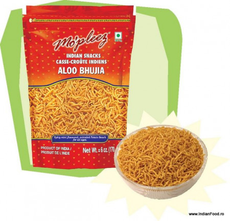 MO'PLEEZ Alu Bhujia (Snacks Indian Fulgi de Cartofi) 150g