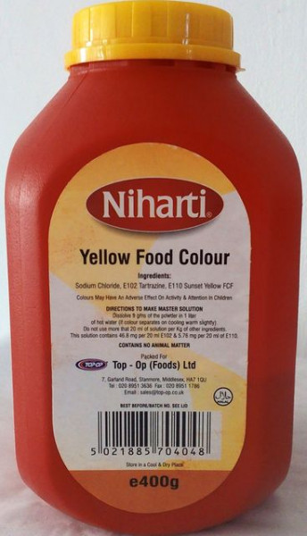 NIHARTI Food Color Yellow (Colorant Alimentar Galben) 400g