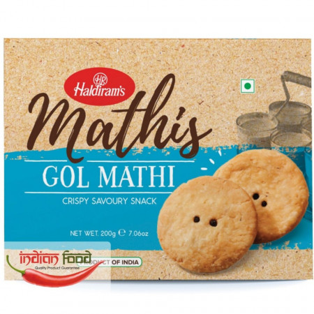 Haldiram's Gol Mathi (Snacks Crocant Gol Mathi) 200g
