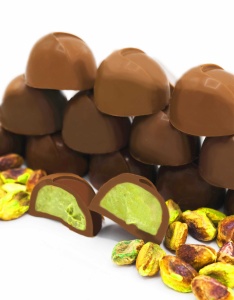 Praline lapte cu crema de fistic