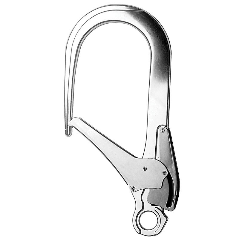 Carlig cu autoinchidere autoblocare si inel cu deschidere de 100MM AZ 024