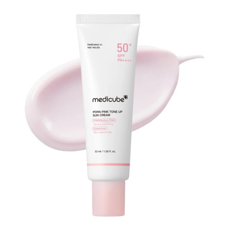 MEDICUBE PDRN Pink Tone Up Sun Cream - Crema multifunctionala cu ...