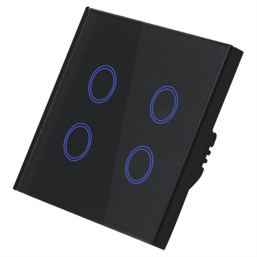 Intrerupator Smart Touch Techstar®, Wireless 2.4GHz, Sticla Securizata ...