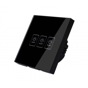 Intrerupator Touch Techstar® TG02, Sticla Securizata, Design Modern ...