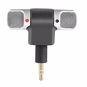 Microfon super-mini Techstar Stereo – Electret Condenser, rotativ 90 ...