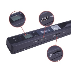Scanner Portabil iScan Mini de 900DPI cu Ecran LCD, JPG/PDF, Tip A4 ...