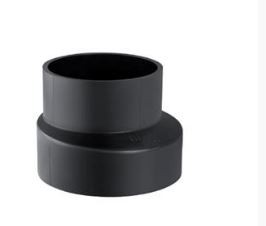 GEBERIT PLUVIA REDUCTIE EXCENTRICA HDPE SCURTA: D=125MM D1=50MM