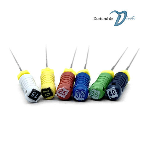 Ace endodontice Kerr files asortate 15-40 25mm MANI