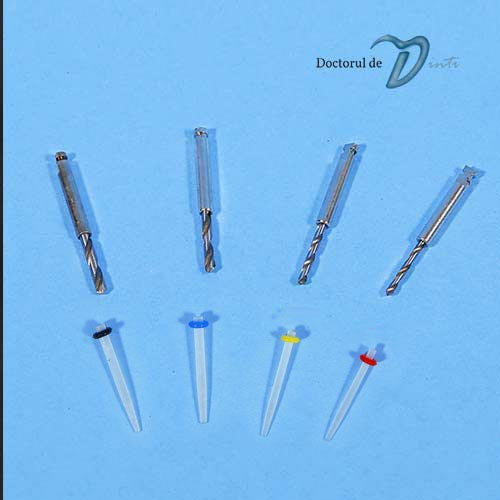 Set mixt pivoti endodontici fibra de sticla tip L