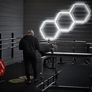 Cleme Fixare Honeycomb Hexagon LED pentru Frizerie și Detailing