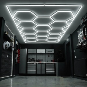 Cleme Fixare Honeycomb Hexagon LED pentru Frizerie și Detailing