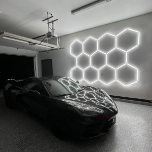 Cleme Fixare Honeycomb Hexagon LED pentru Frizerie și Detailing