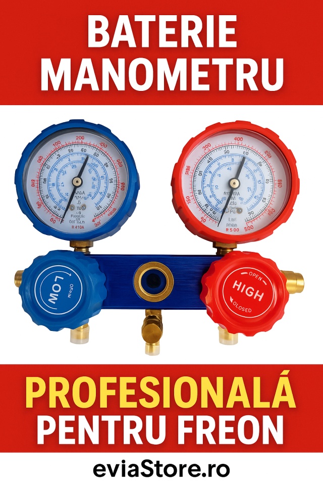 Pressure gauge for freon R134A, R404A, R32, R410A air conditioning systems