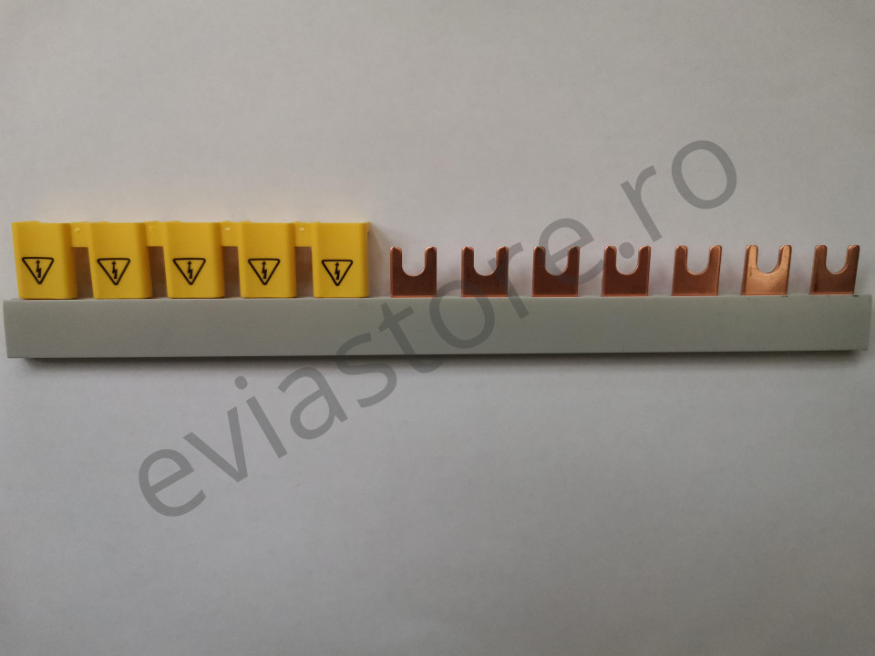 Protectie busbar tablou sigurante electrice, 5 borne Schrack