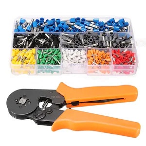 Cleste pentru sertizat pini electrici 0.25-10mm + pachet 800 buc pini ...