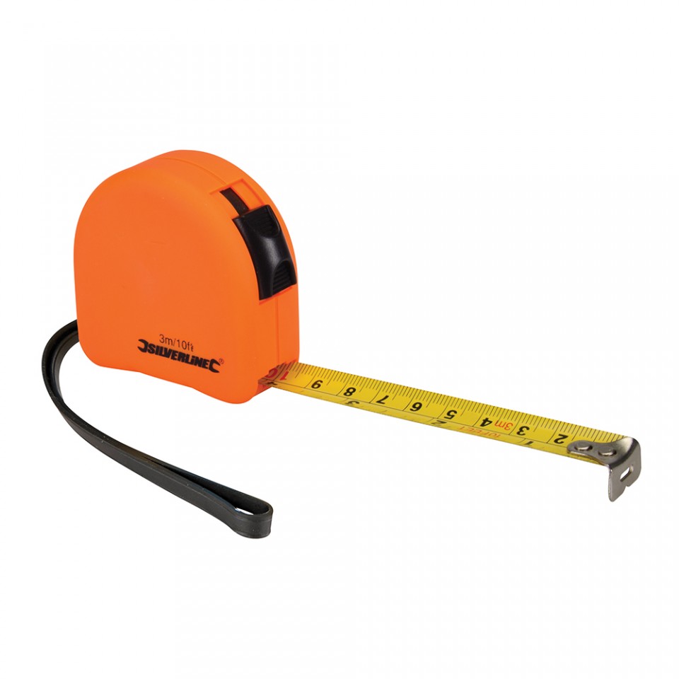 Ruleta masurat, 3m, 16mm, Silverline