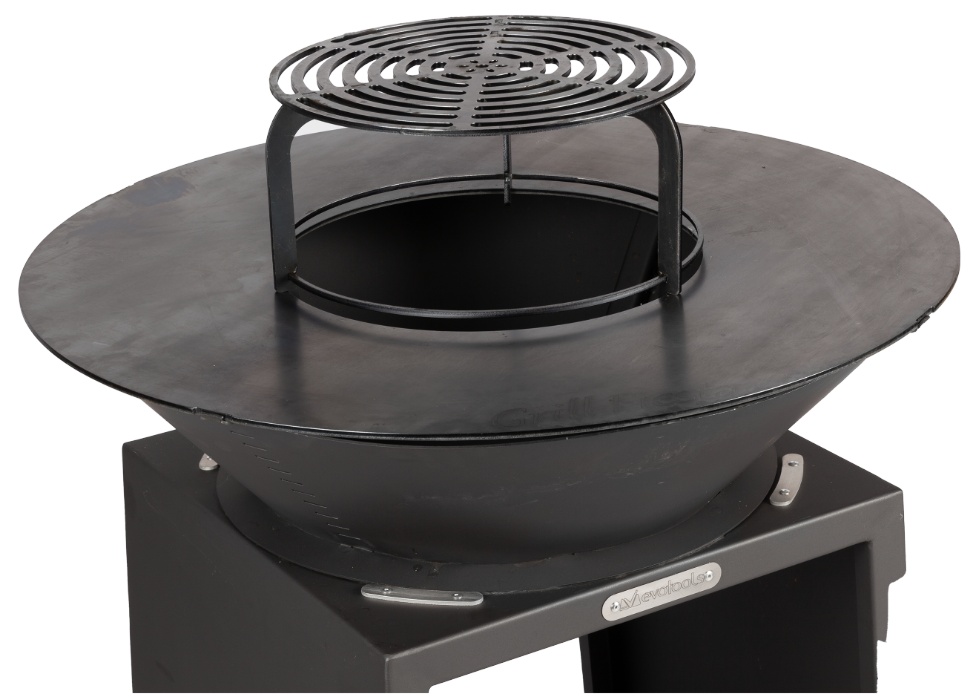 Gratar Metalic cu Plita Rotunda 750mm