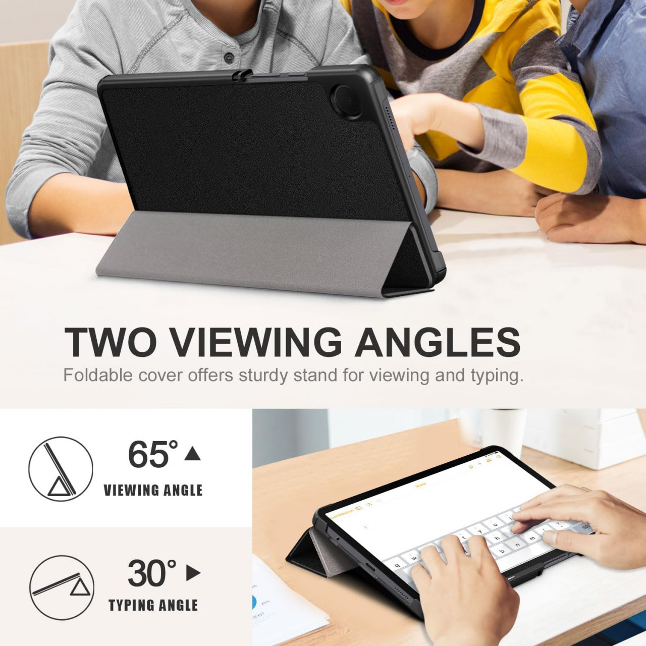 Husa Smart Cover tableta, pentru Samsung Galaxy Tab A9 8.7 inch 2023 ...
