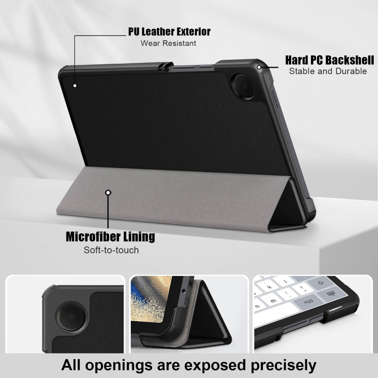 Husa Smart Cover tableta, pentru Samsung Galaxy Tab A9 8.7 inch 2023 ...