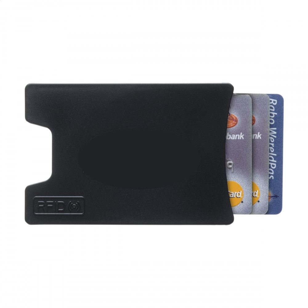 Husa Card-uri cu blocare RFID, GoldenCase®, cu loc pentru 3 card-uri ...
