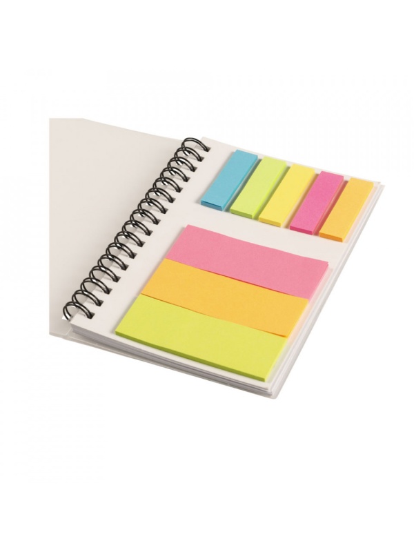 Notebook Memo Neutral cu 50 pagini albe si 200 notite adezive, format ...
