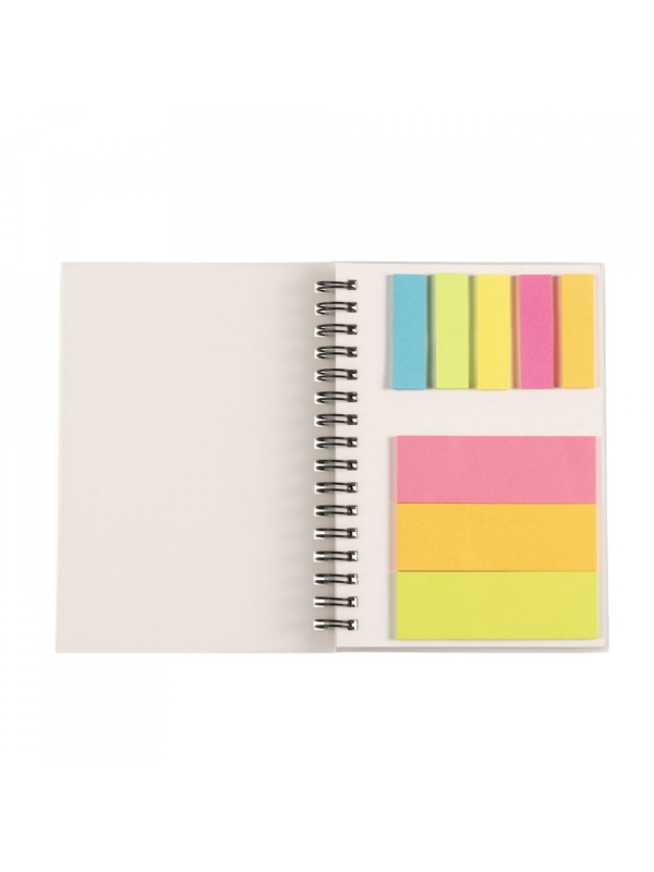 Notebook Memo Neutral cu 50 pagini albe si 200 notite adezive, format ...
