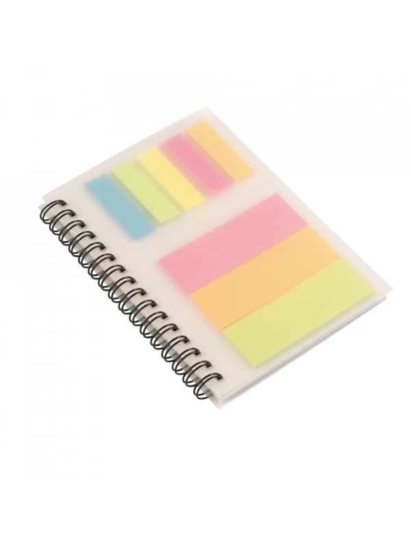 Notebook Memo Neutral cu 50 pagini albe si 200 notite adezive, format ...